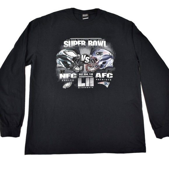 Fanatics | Shirts | Fanatics Pro Line Mens Nfl Super Bowl Lii Eagles Vs ...